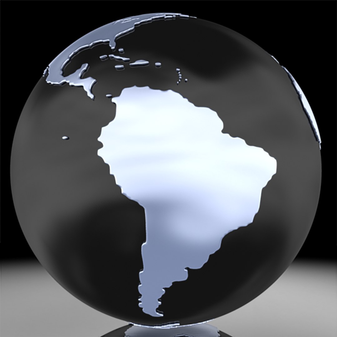 globe earth planet 3d model