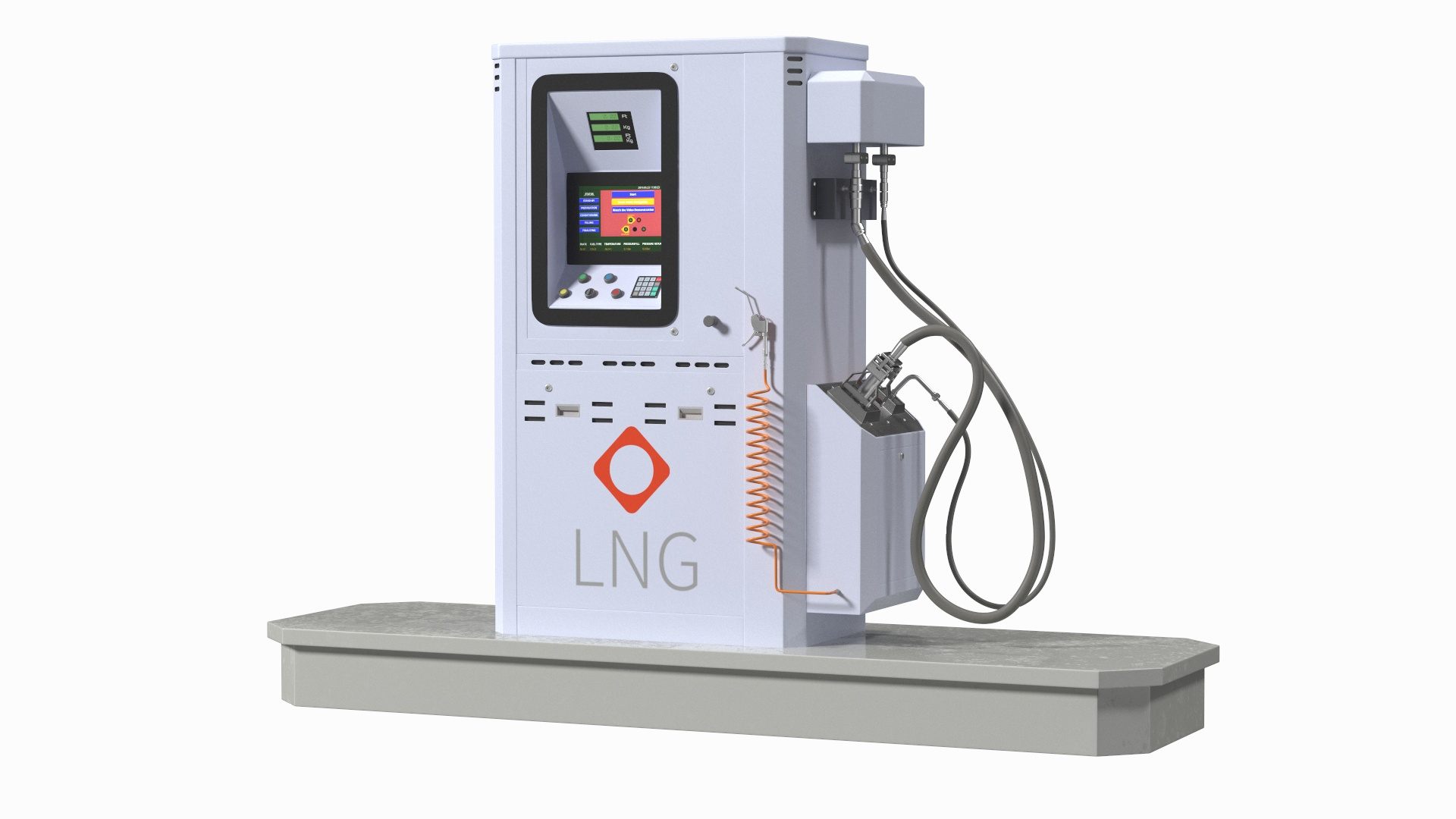 Uestco Liquified Natural Gas Dispenser 3D Model - TurboSquid 2193378