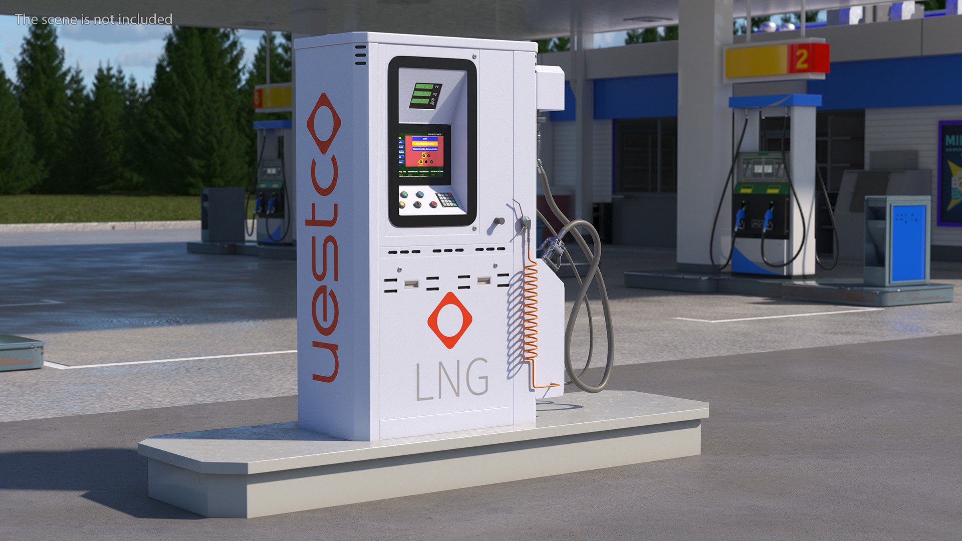Uestco Liquified Natural Gas Dispenser 3D Model - TurboSquid 2193378