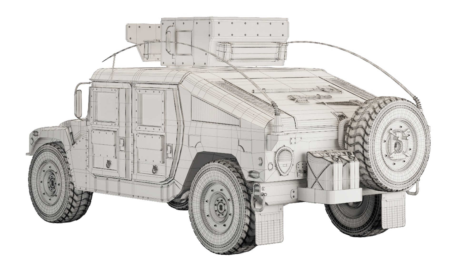 Humvee Military M1114 2006 3D Model - TurboSquid 1894528
