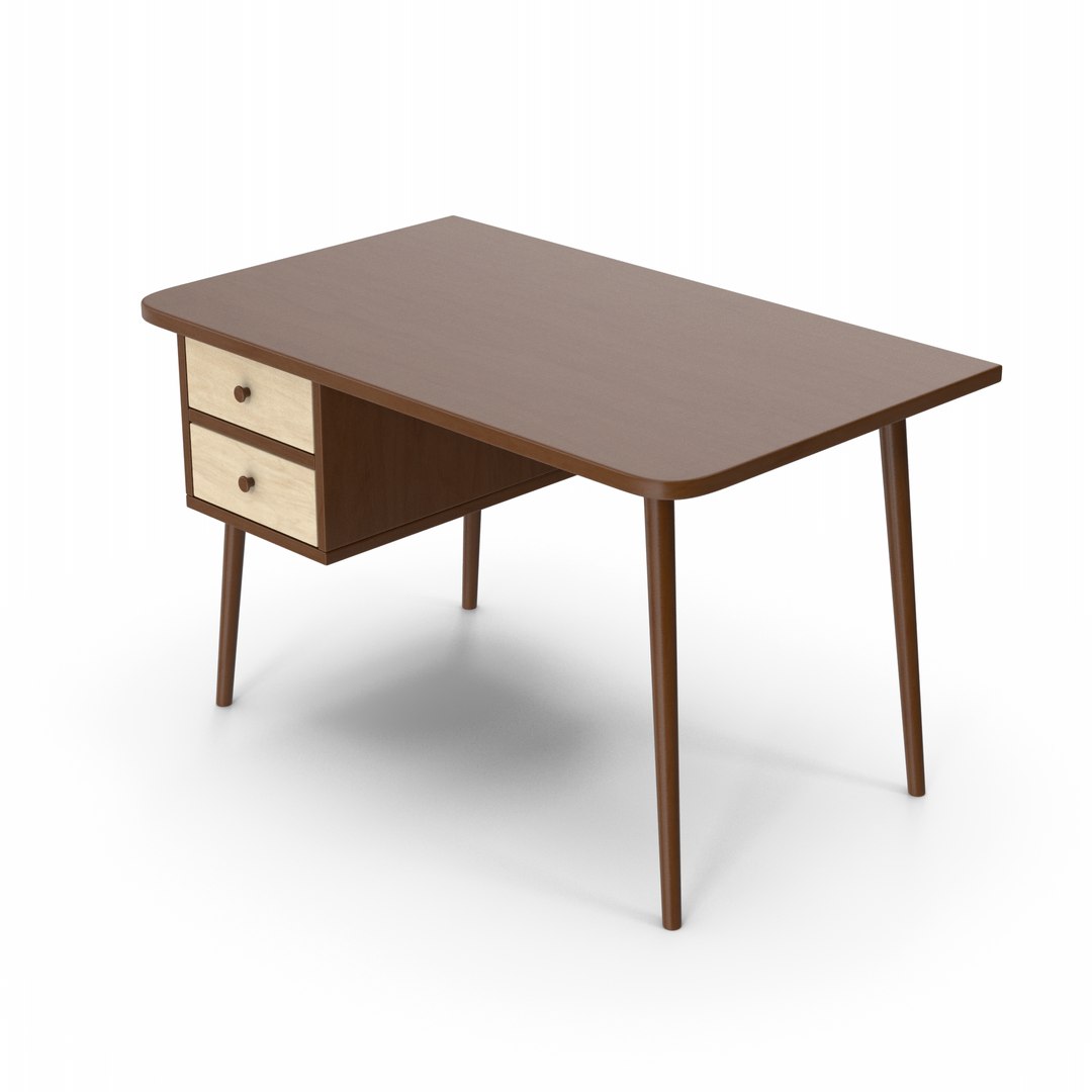 Home Office Desk 3D Model - TurboSquid 1854775