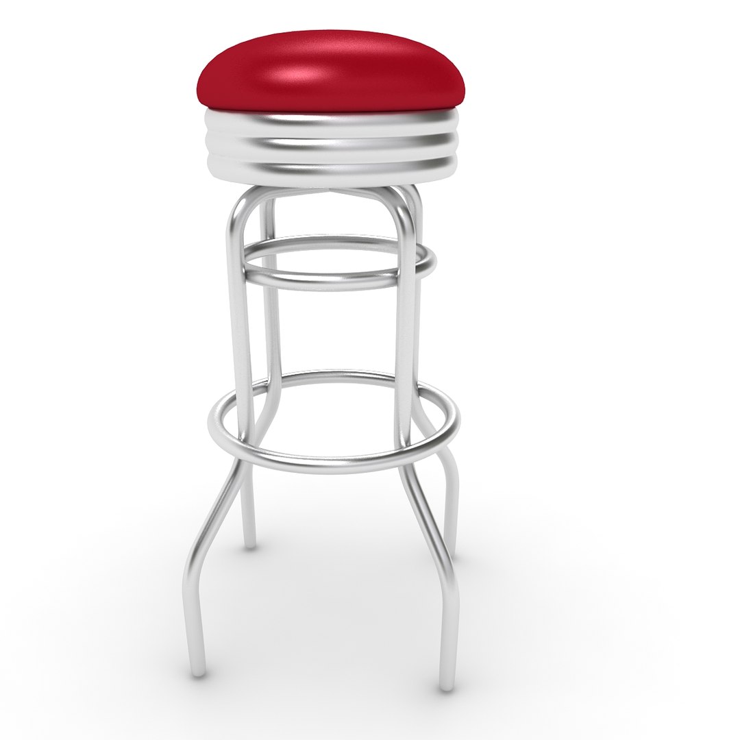 3D Model Swivel Counter Stool - TurboSquid 1421344
