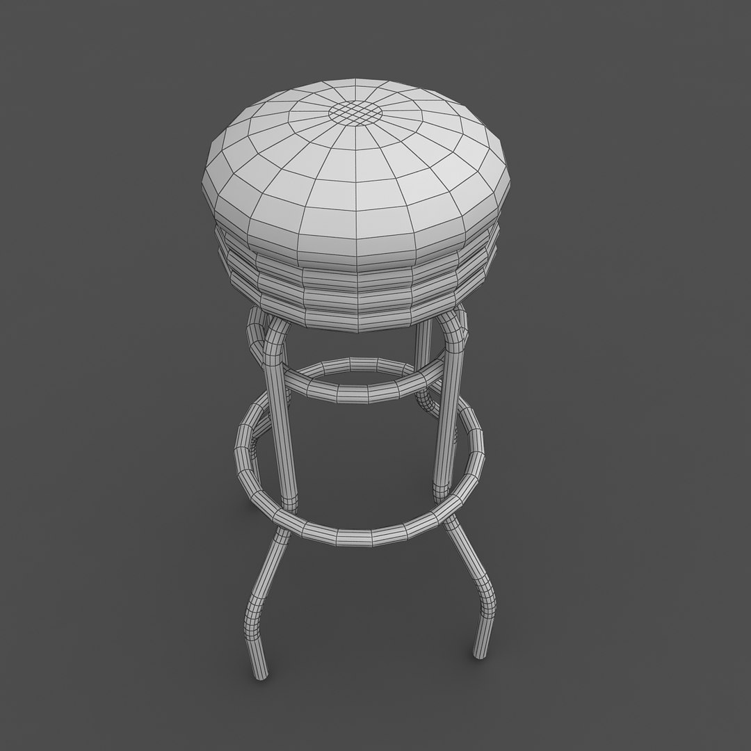 3D Model Swivel Counter Stool - TurboSquid 1421344