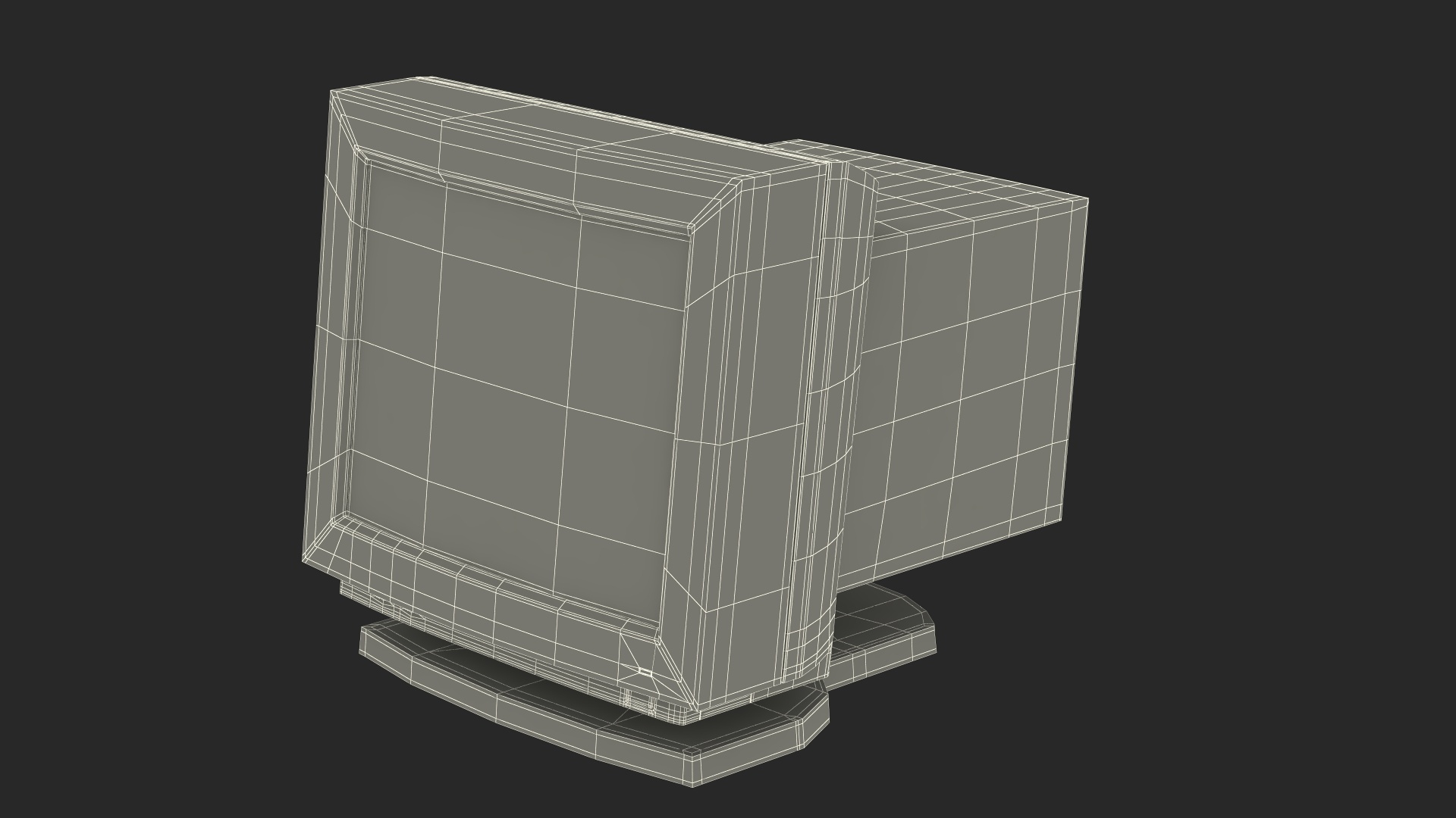 Vintage Apple Computer Monitor 3D Model - TurboSquid 2190022