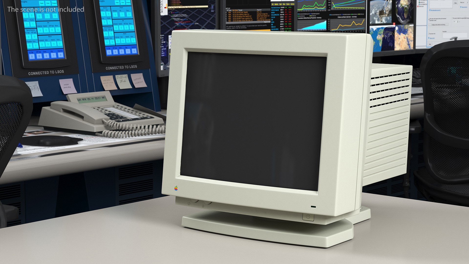 Vintage Apple Computer Monitor 3D Model - TurboSquid 2190022