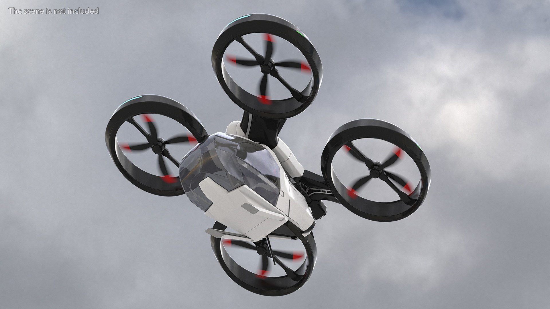 SciFi Futuristic Passenger Drone Rigged For Maya 3D - TurboSquid 2114897