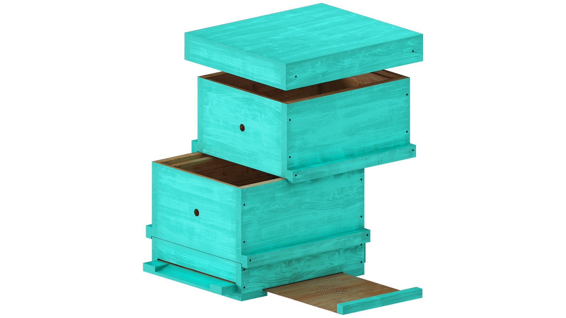 3D Beehive Combination Model - TurboSquid 1792713