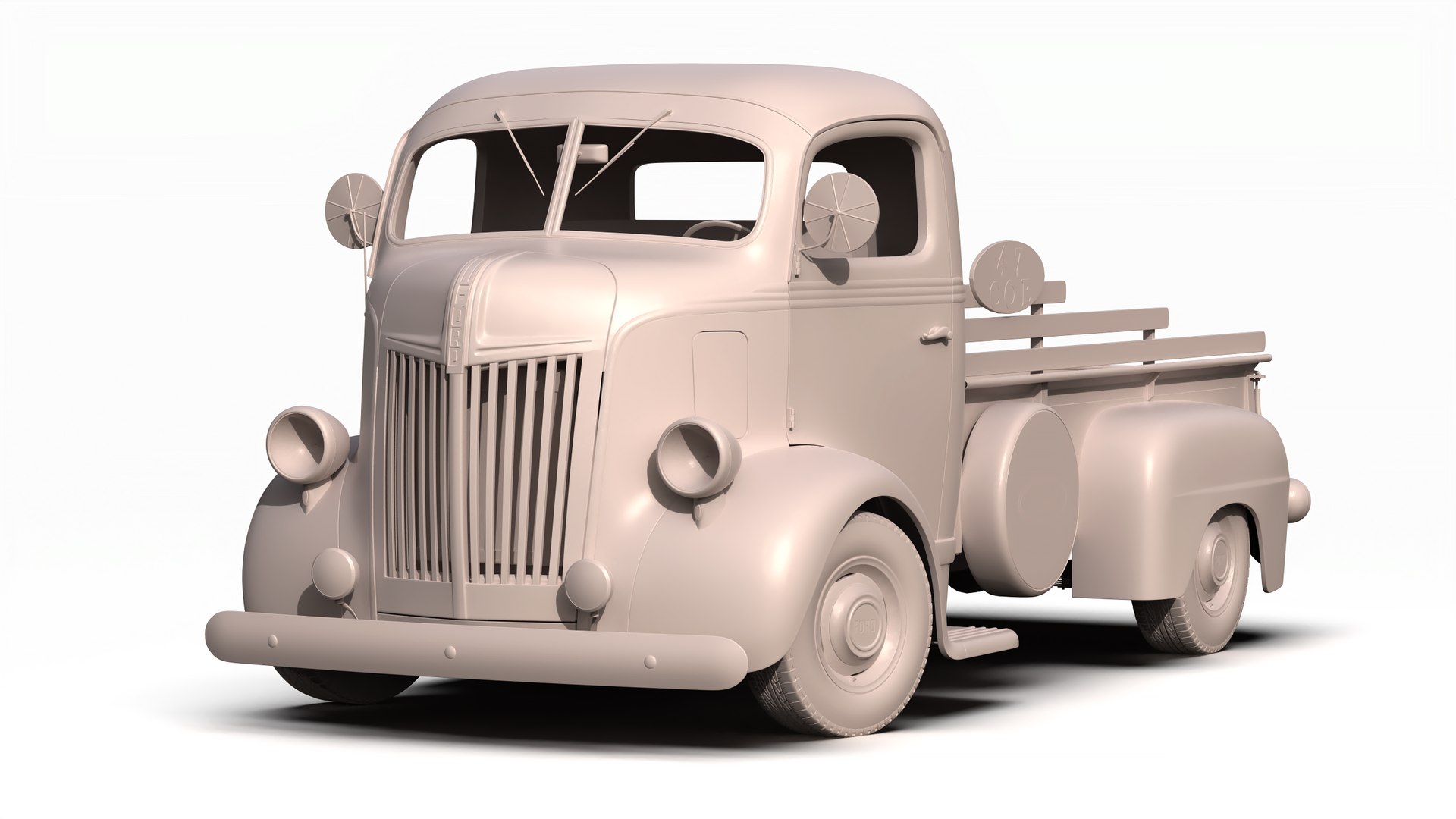 Ford COE 1947 model - TurboSquid 2007126