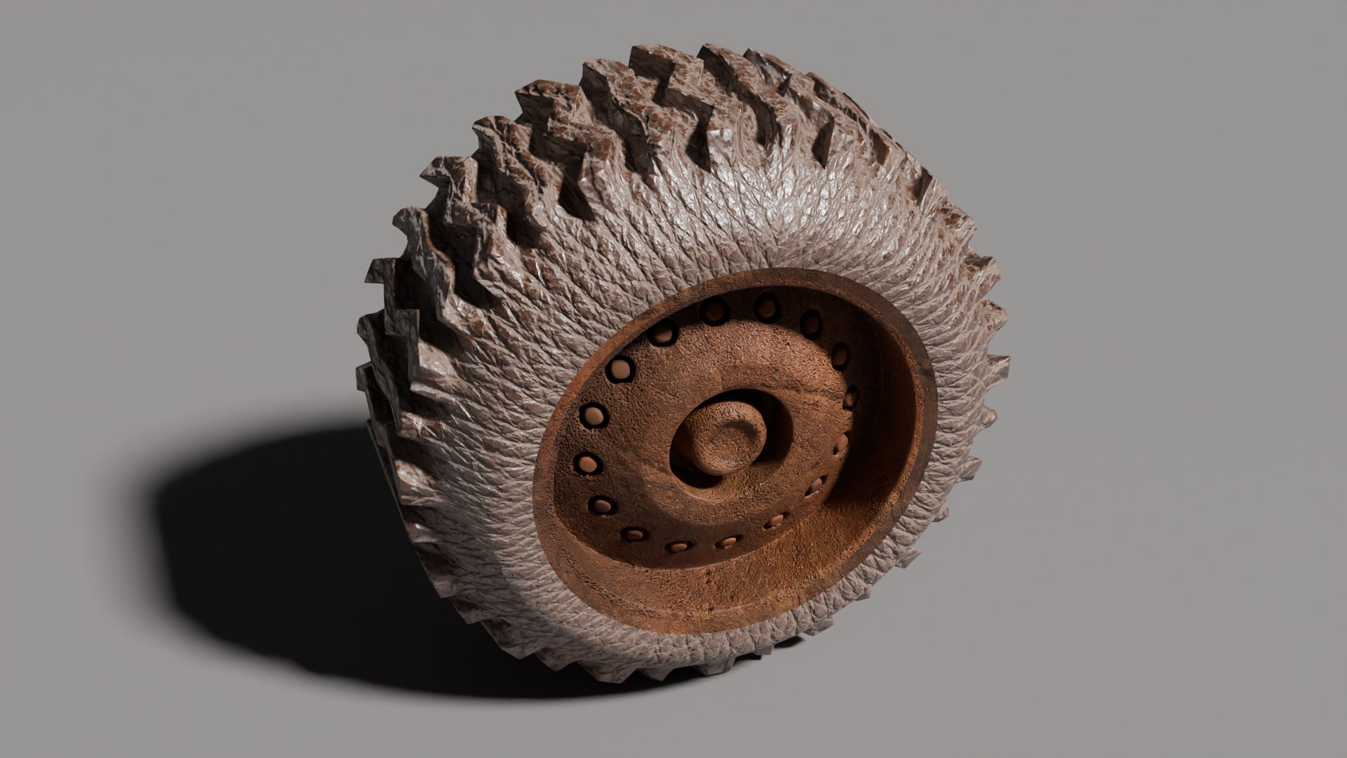 Rusted Wheel 3D - TurboSquid 2189704