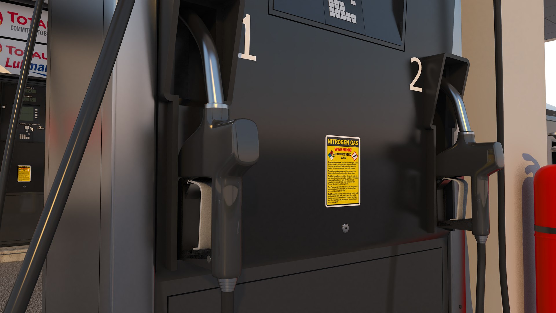 3D Total Gasoline Station High Detail - TurboSquid 2271240