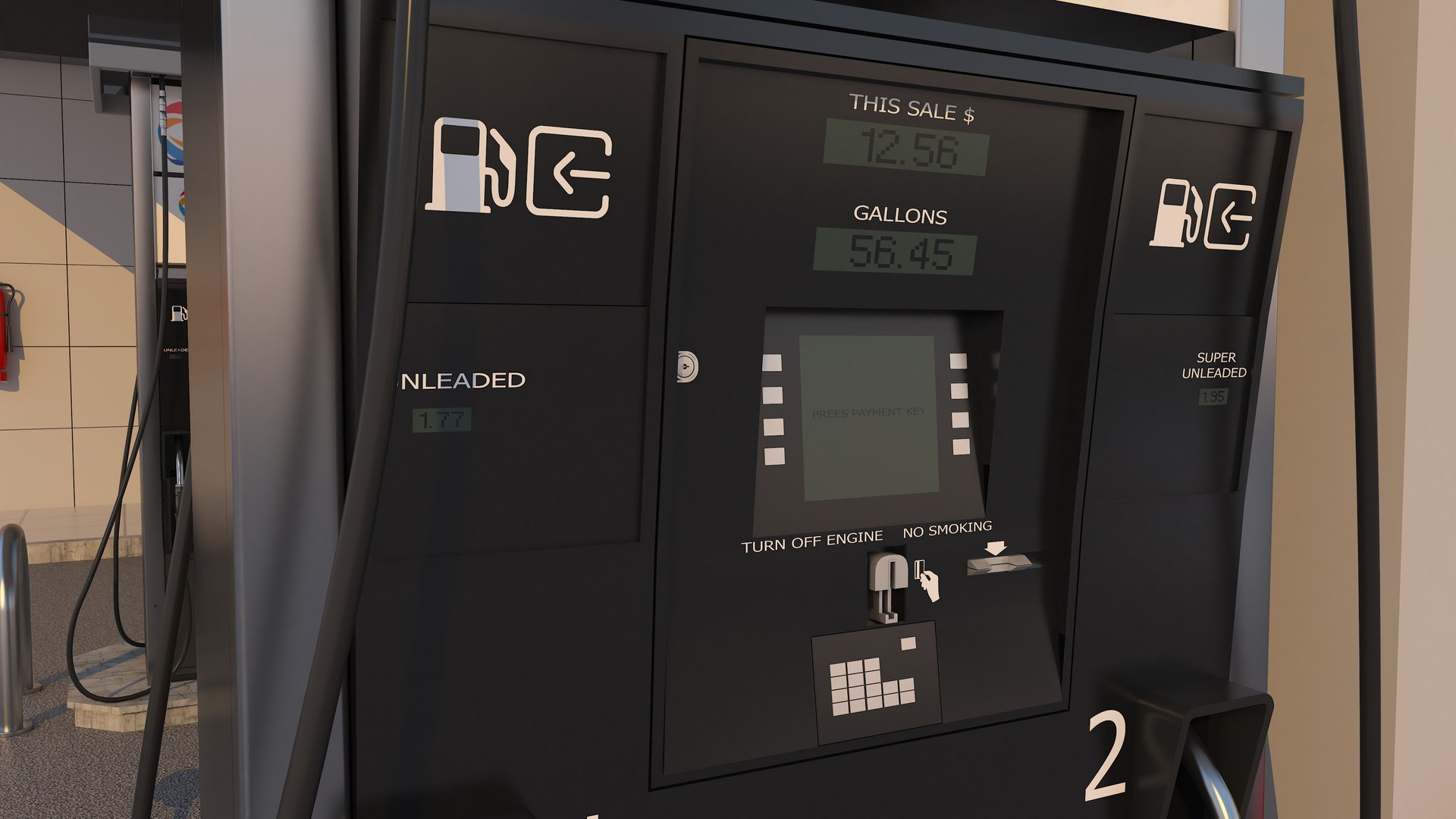 3D Total Gasoline Station High Detail - TurboSquid 2271240