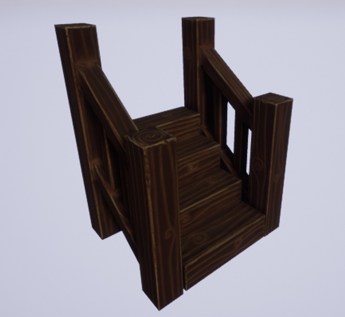 Wooden Stylized Steps 3D - TurboSquid 1326851