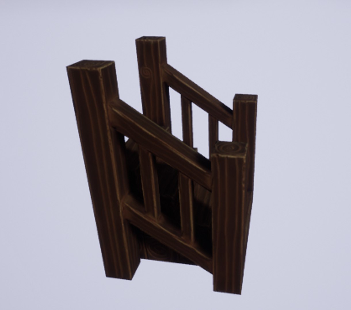 Wooden Stylized Steps 3D - TurboSquid 1326851