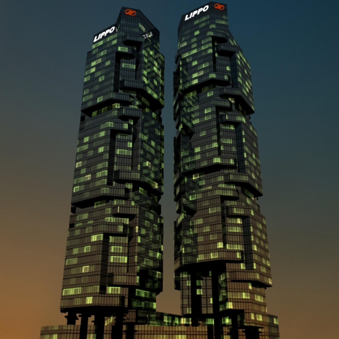 3d Model Lippo Centre Night