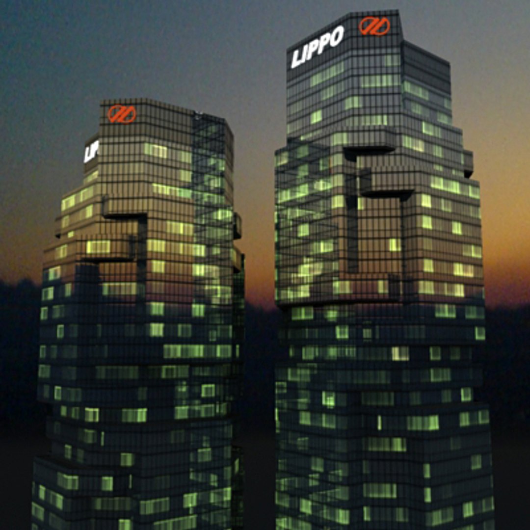 3d Model Lippo Centre Night
