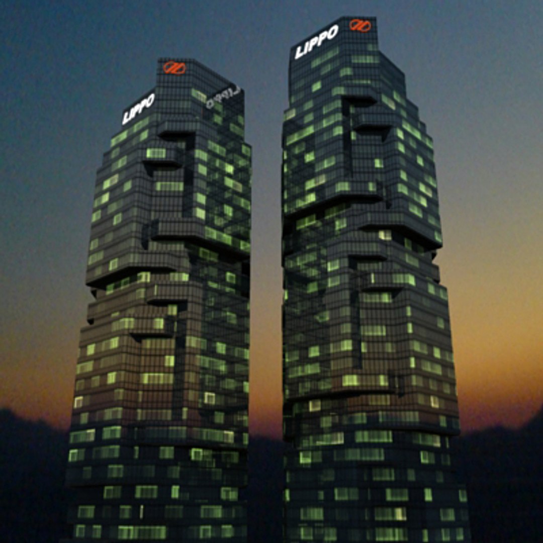 3d Model Lippo Centre Night