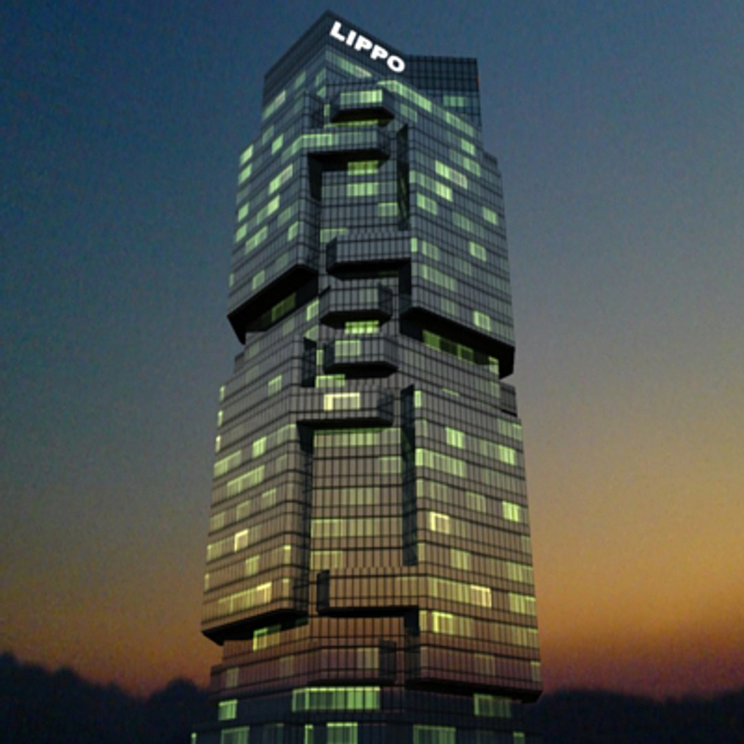 3d Model Lippo Centre Night