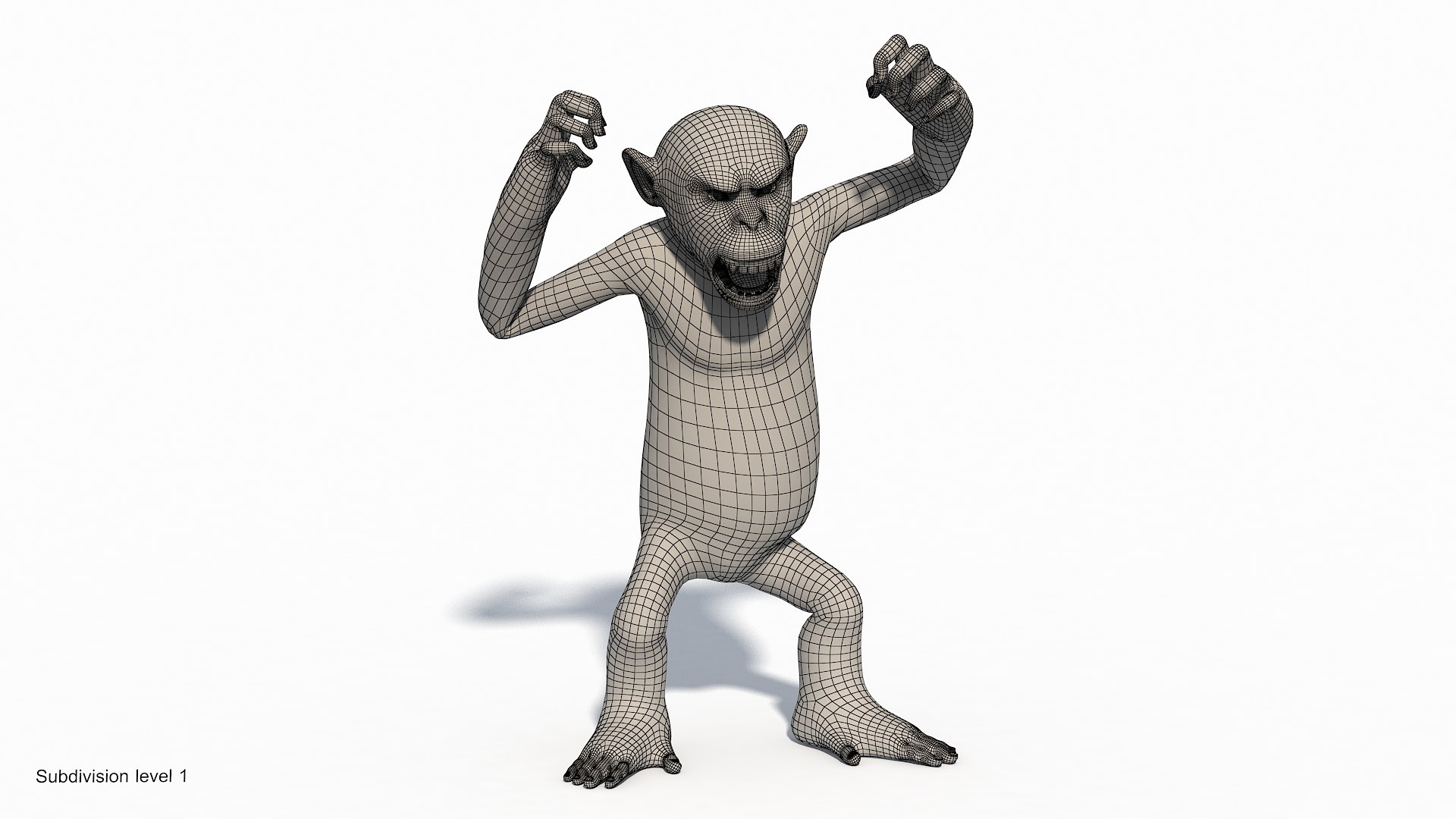 3D Chimpanzee model - TurboSquid 2166193