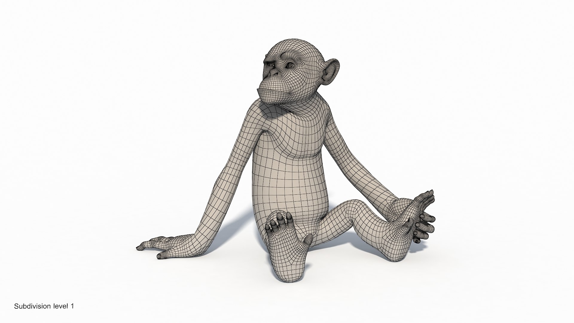 3D Chimpanzee model - TurboSquid 2166193