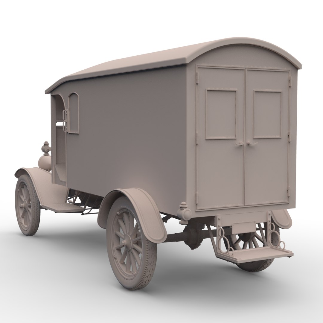 Automobile T Tt Van 3d Model