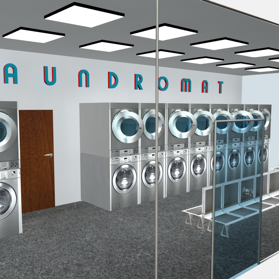 3D Laundromat Model - TurboSquid 1537043