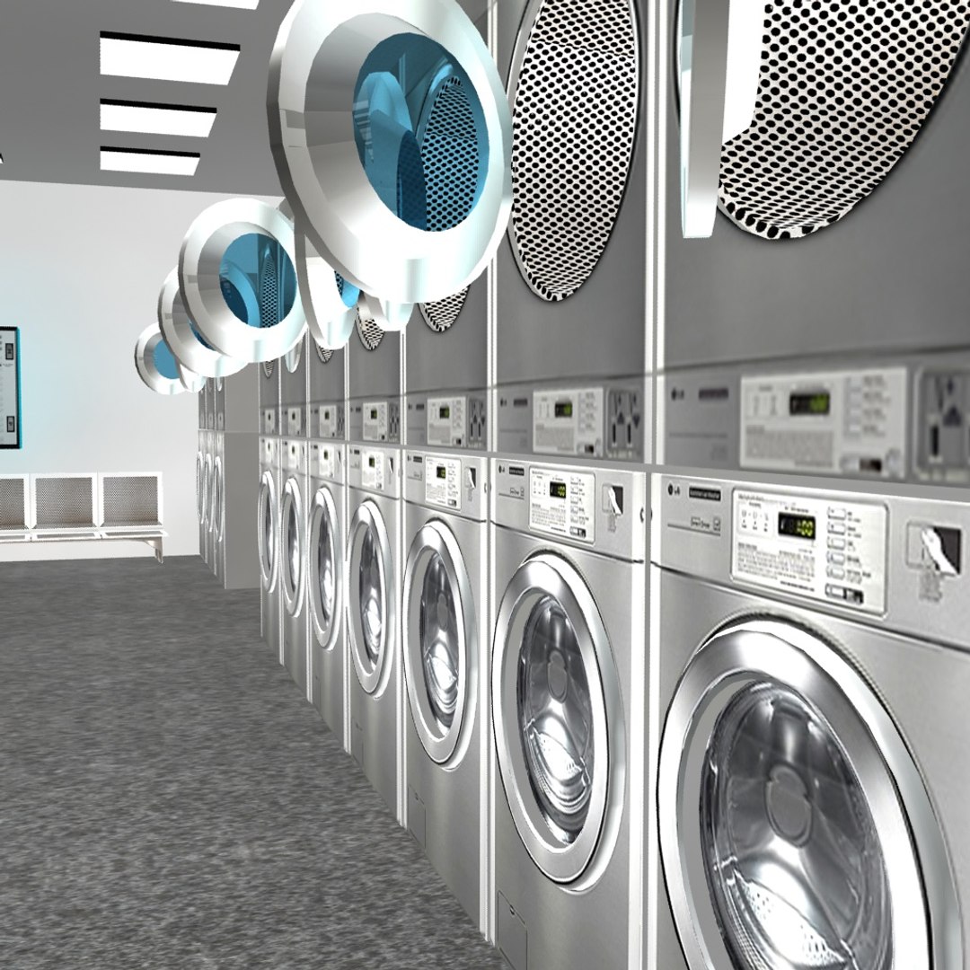 3D Laundromat Model - TurboSquid 1537043
