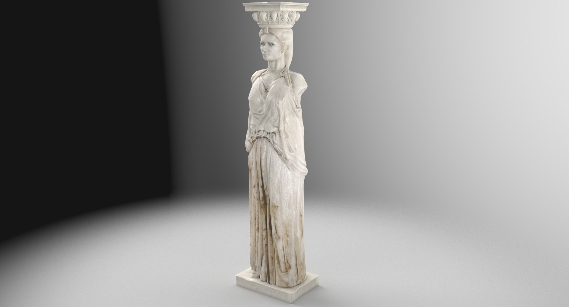 3D caryatid architectural column - TurboSquid 1356553