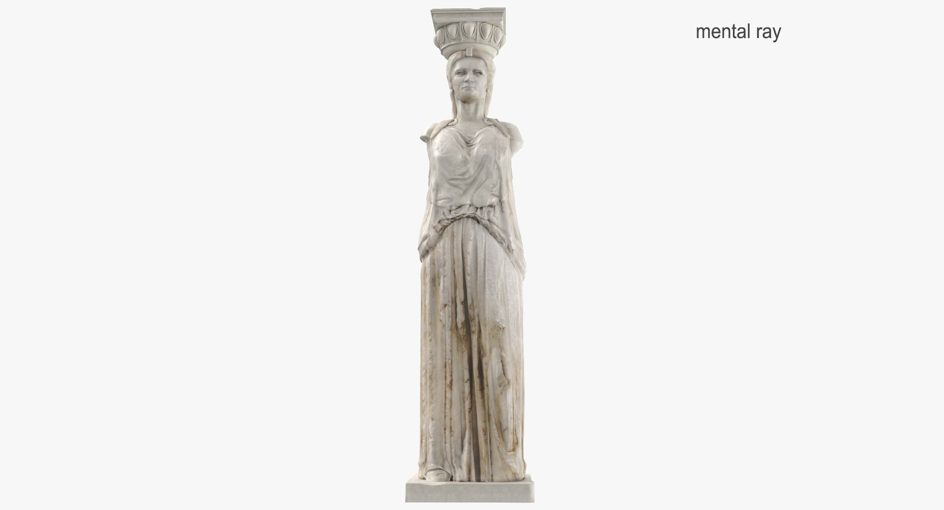 3D Caryatid Architectural Column - TurboSquid 1356553