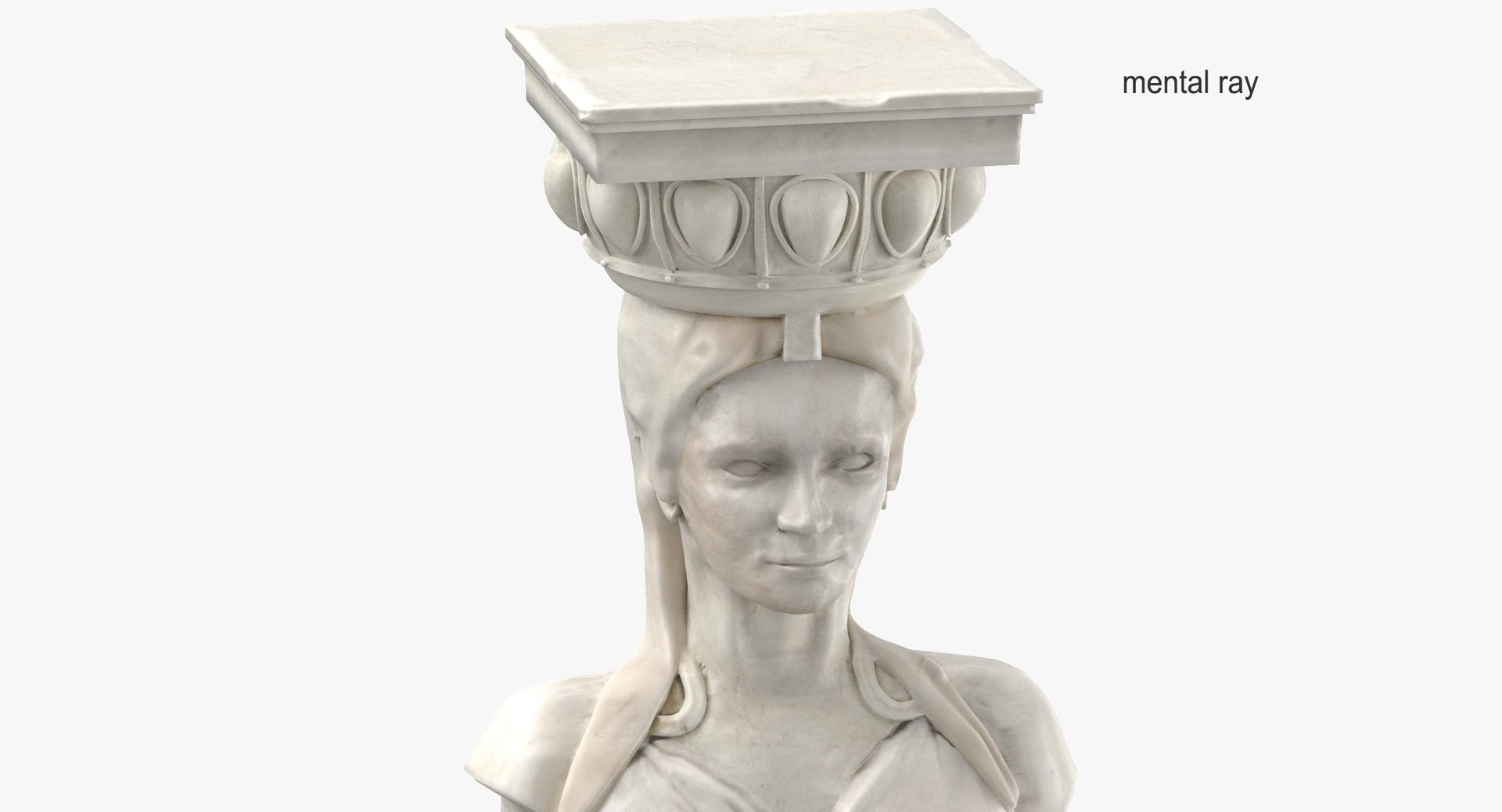 3D Caryatid Architectural Column - TurboSquid 1356553