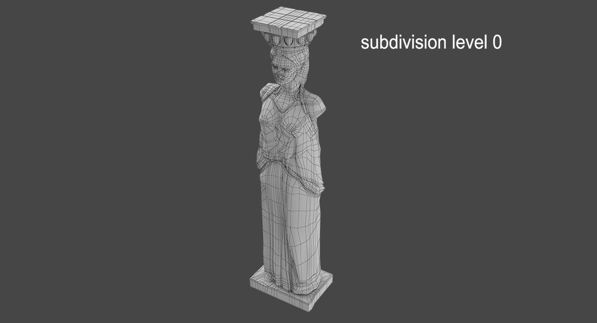 3D Caryatid Architectural Column - TurboSquid 1356553