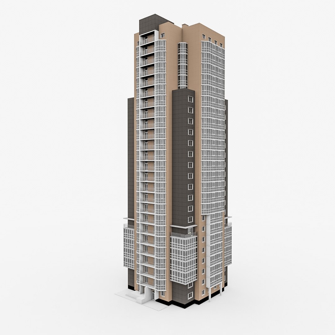 3d 25 Storey House