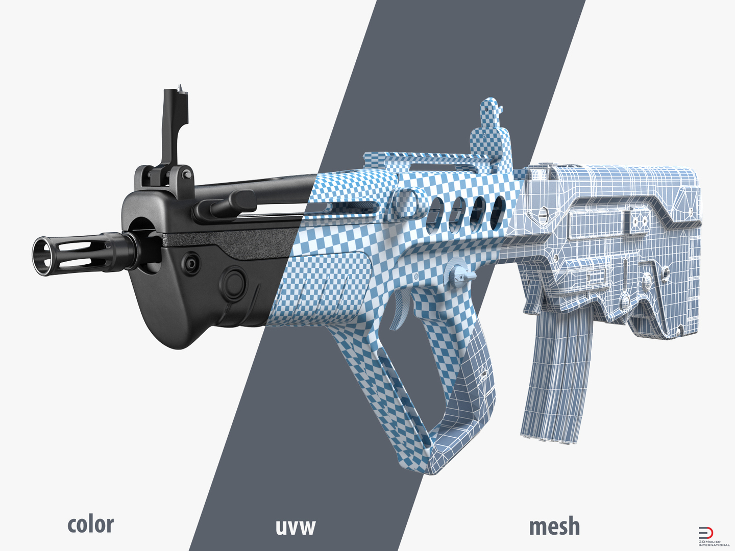 modelo 3d Rifle IWI Tavor TAR-21 - TurboSquid 1190134