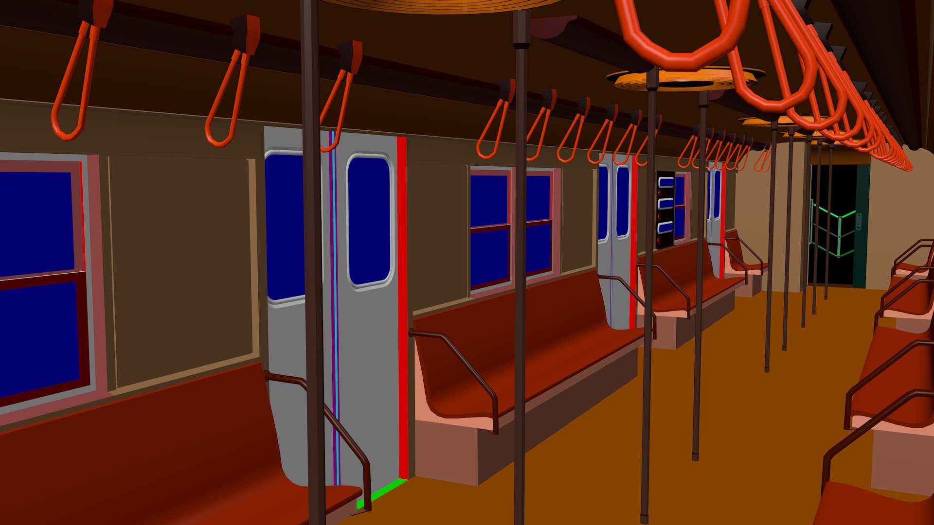 3D Model Subway Interior - TurboSquid 2087301