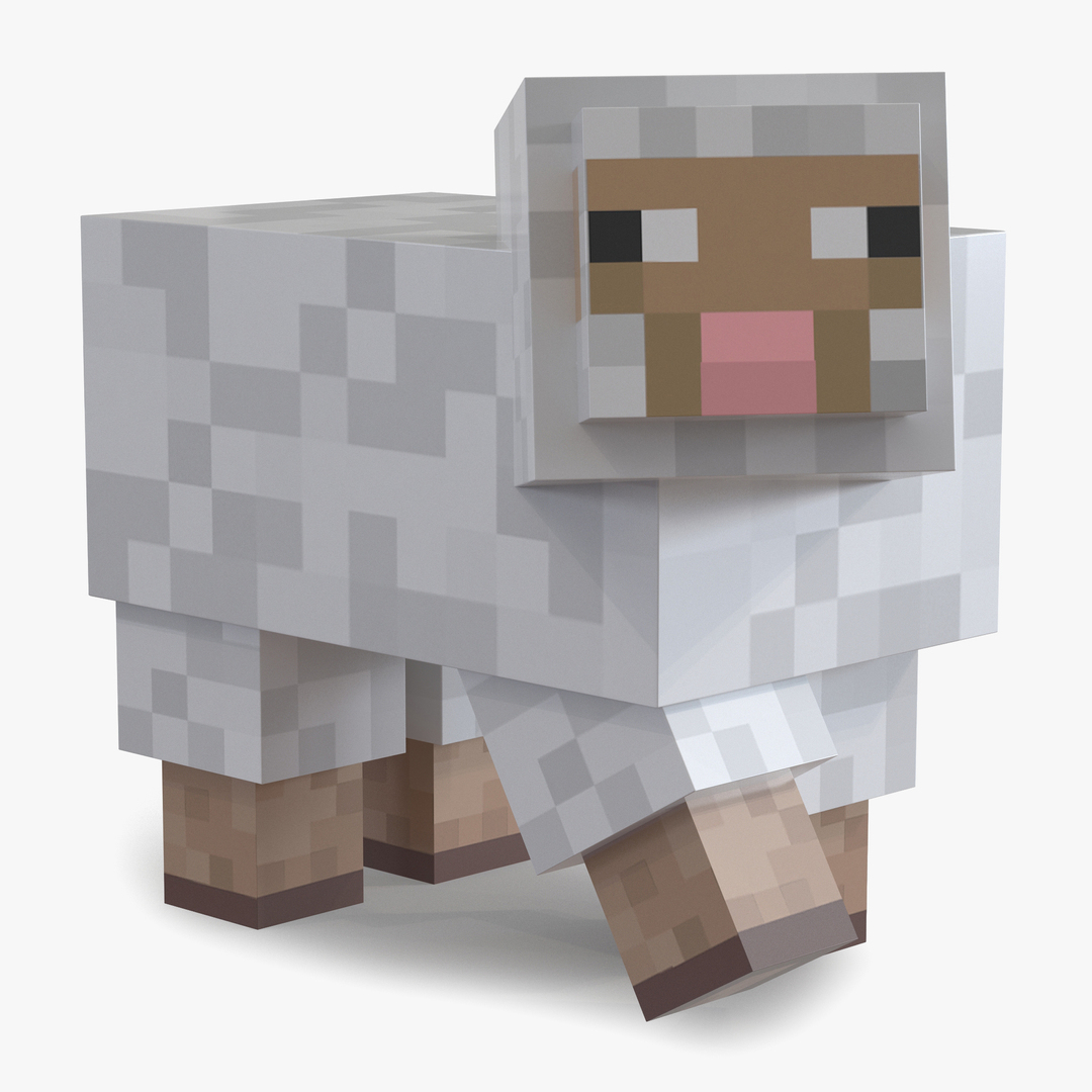 modelo 3d Minecraft Sheep aparejado para Cinema 4D - TurboSquid 1538837
