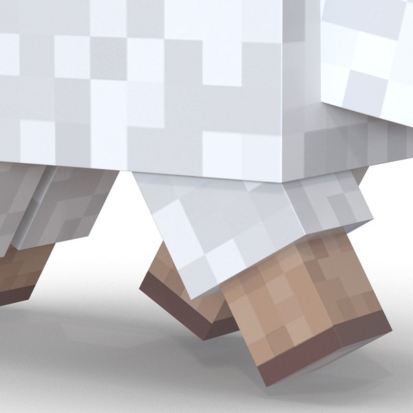 modelo 3d Minecraft Sheep aparejado para Cinema 4D - TurboSquid 1538837