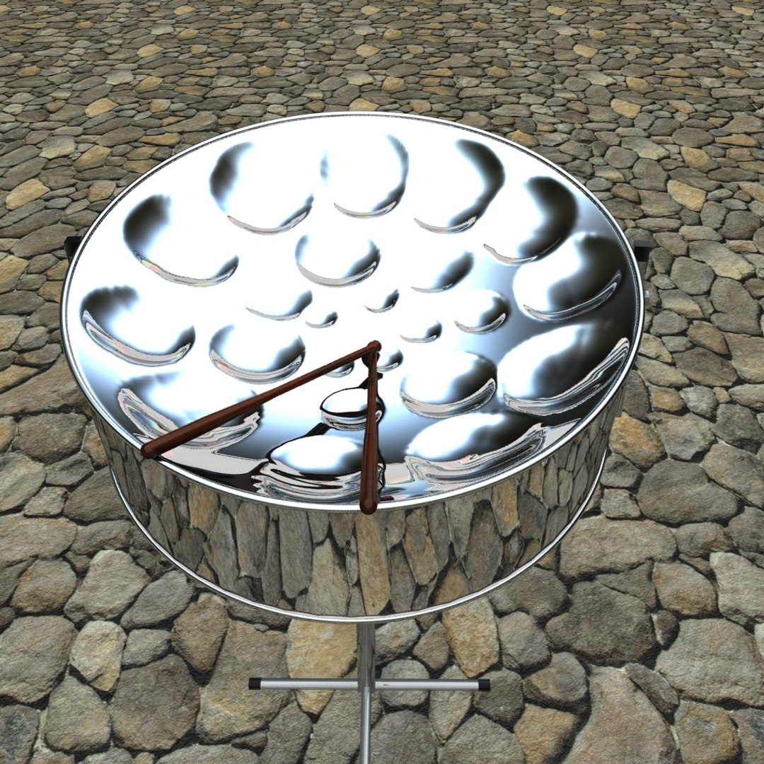 Musical Steel Pan 3d Model