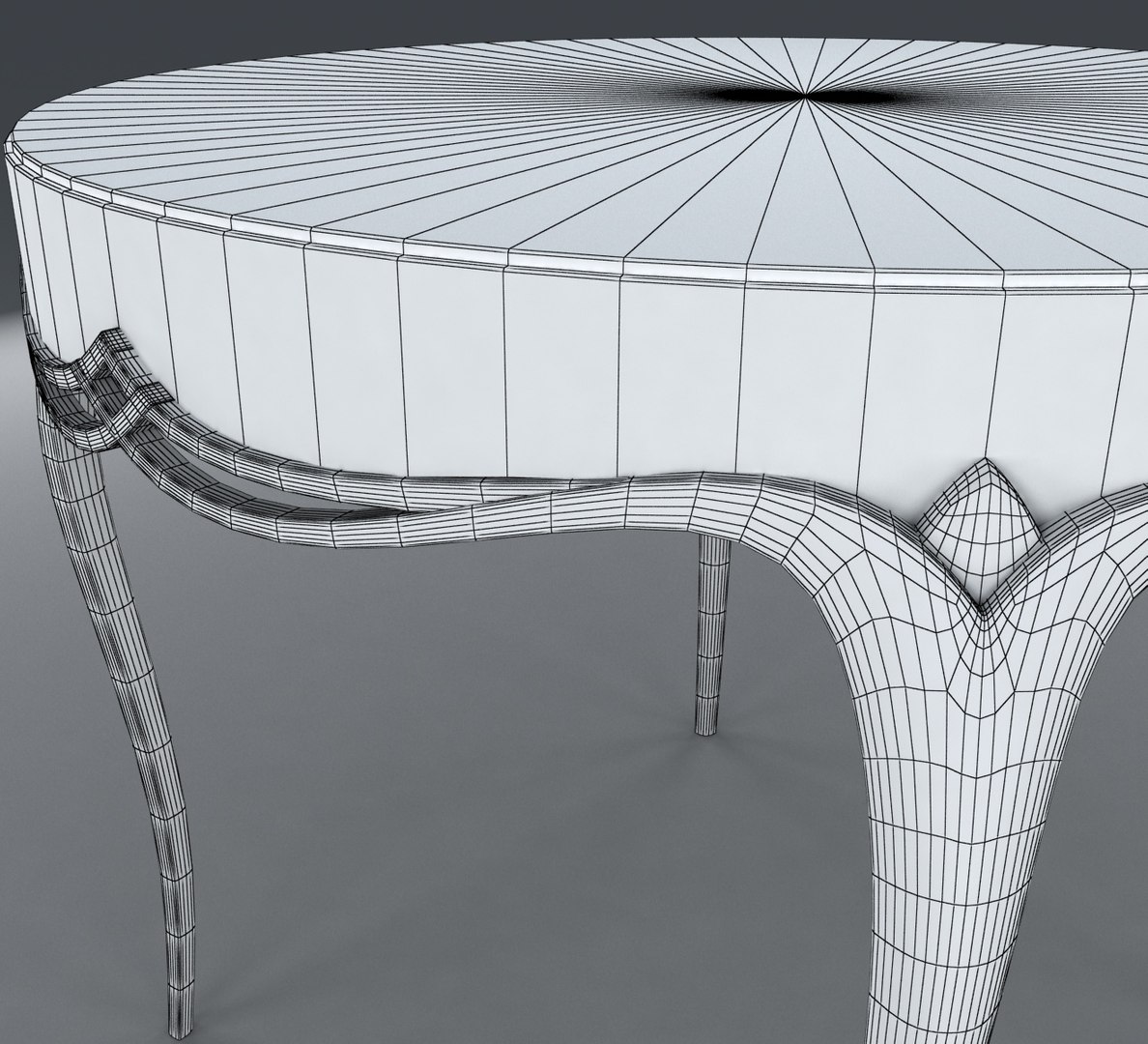 3d harper white table 76-0125 model