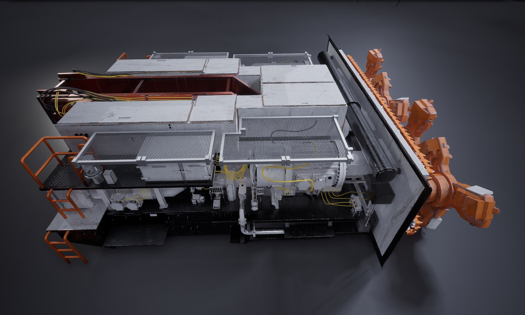 Continuous Miner 4 Rotor 3D Model - TurboSquid 2375132