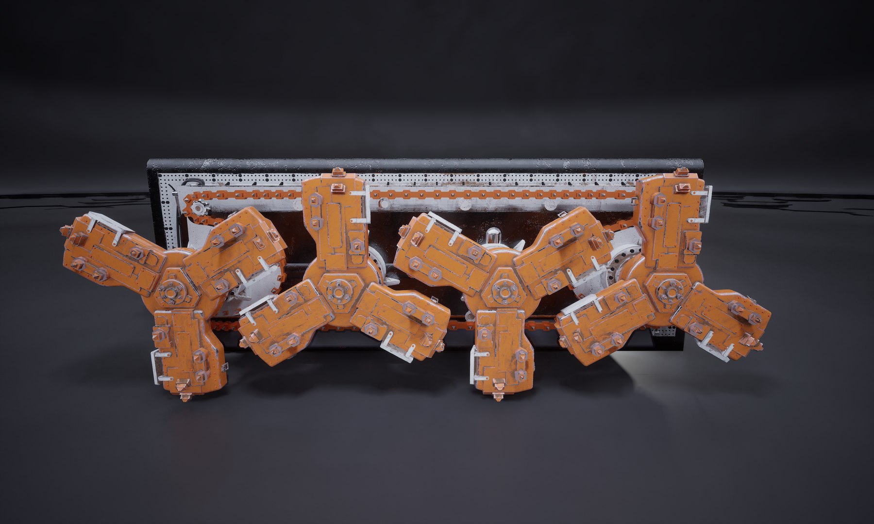 Continuous Miner 4 Rotor 3D Model - TurboSquid 2375132