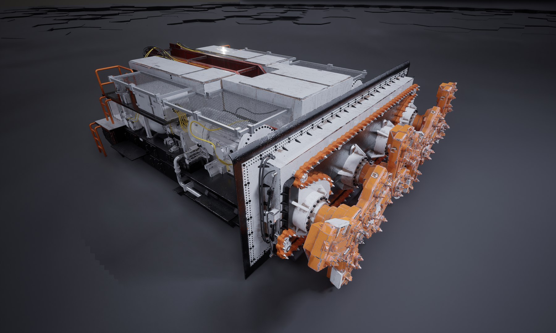 Continuous Miner 4 Rotor 3D Model - TurboSquid 2375132