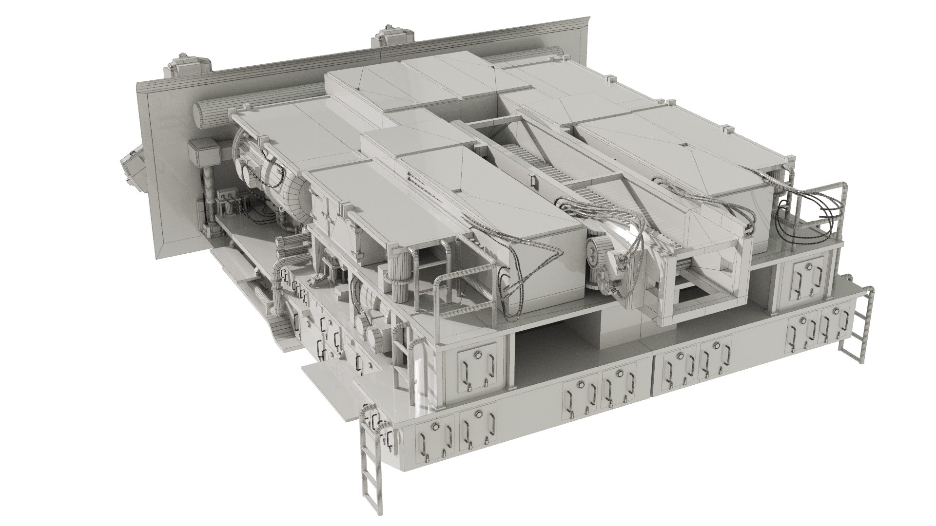 Continuous Miner 4 Rotor 3D Model - TurboSquid 2375132