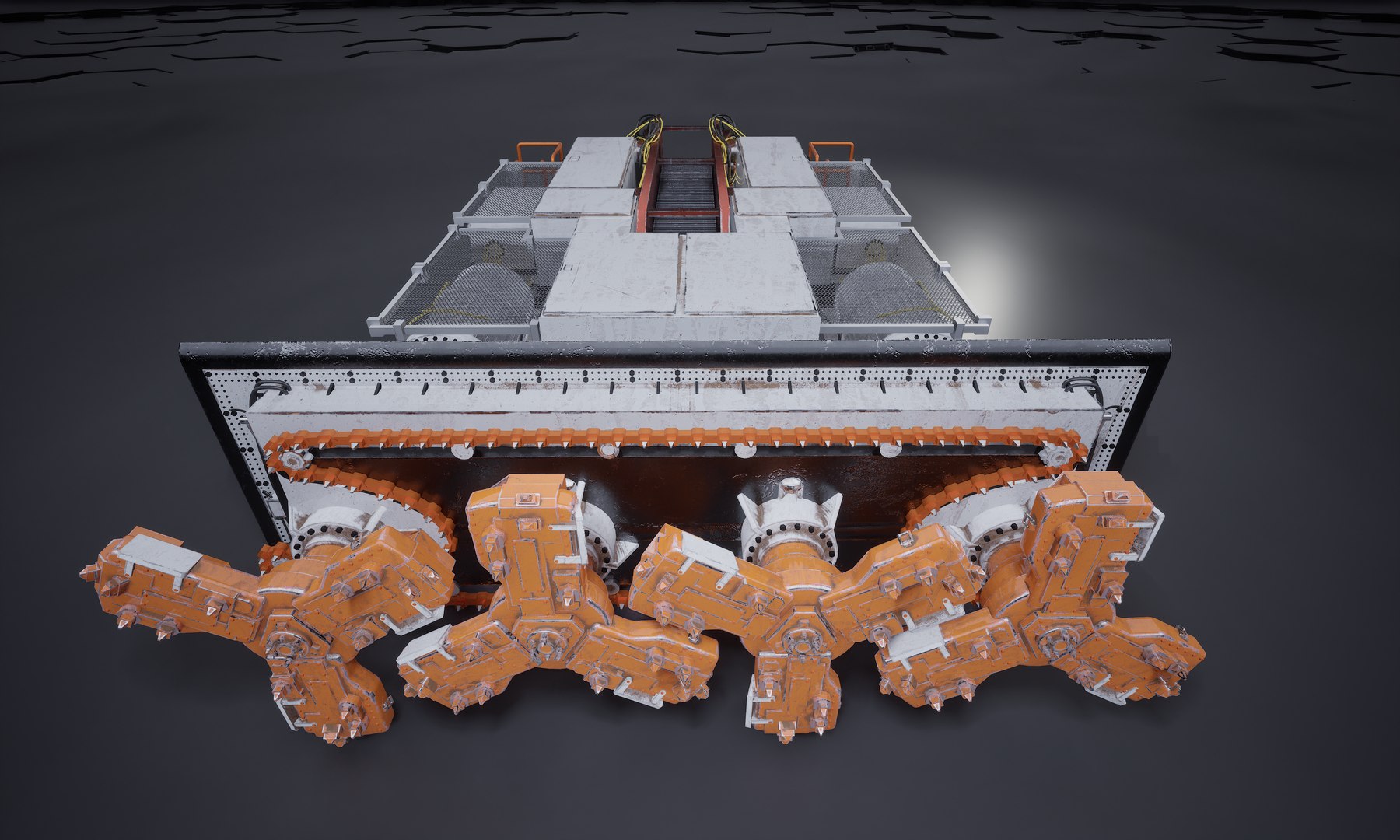 Continuous Miner 4 Rotor 3D Model - TurboSquid 2375132