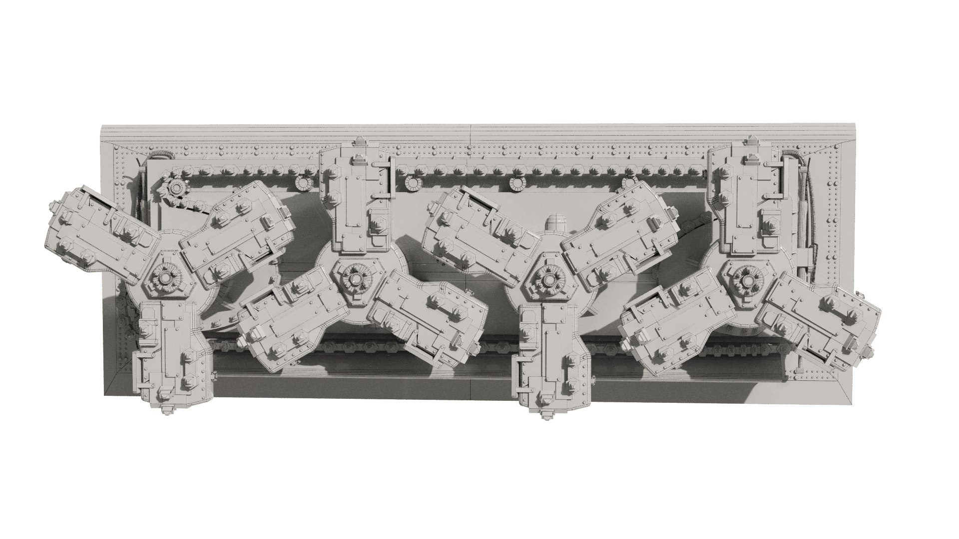 Continuous Miner 4 Rotor 3D Model - TurboSquid 2375132