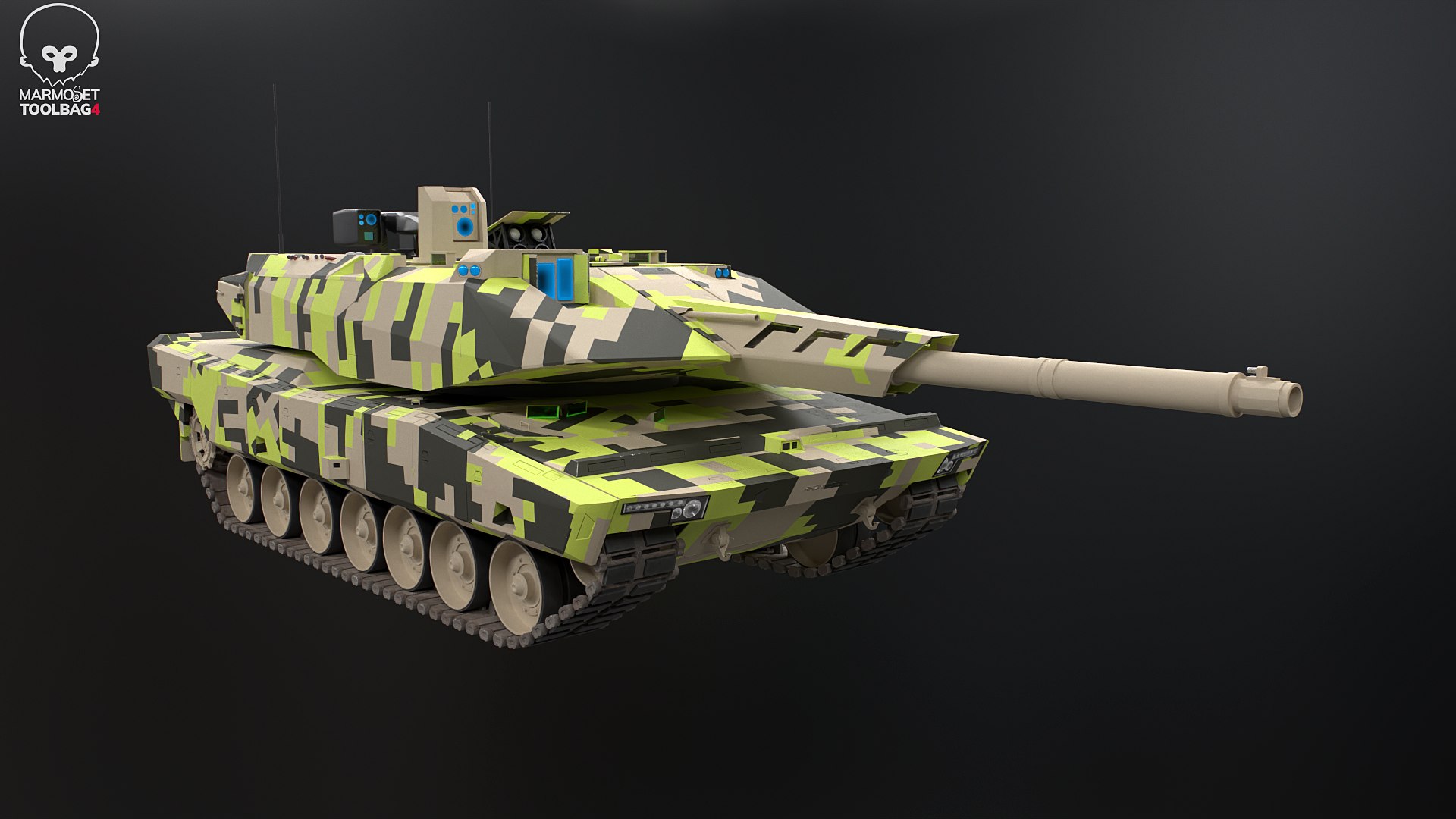 3D KF-51 Panther German Main Battle Tank Model - TurboSquid 2122847