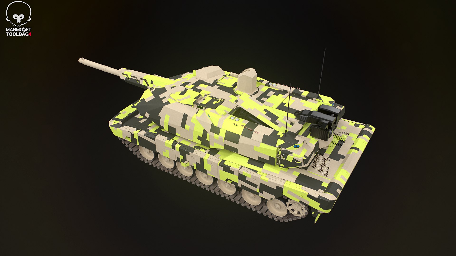 3D KF-51 Panther German Main Battle Tank Model - TurboSquid 2122847