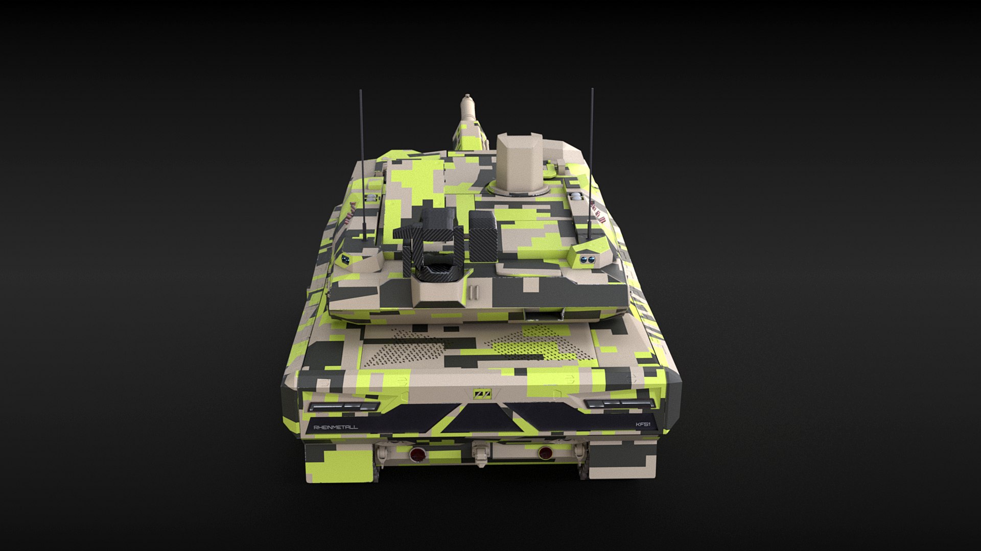 3D KF-51 Panther German Main Battle Tank Model - TurboSquid 2122847