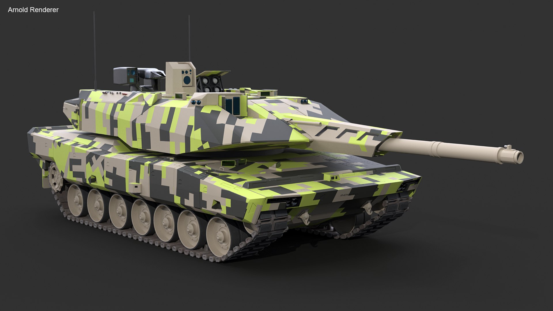 3D KF-51 Panther German Main Battle Tank Model - TurboSquid 2122847