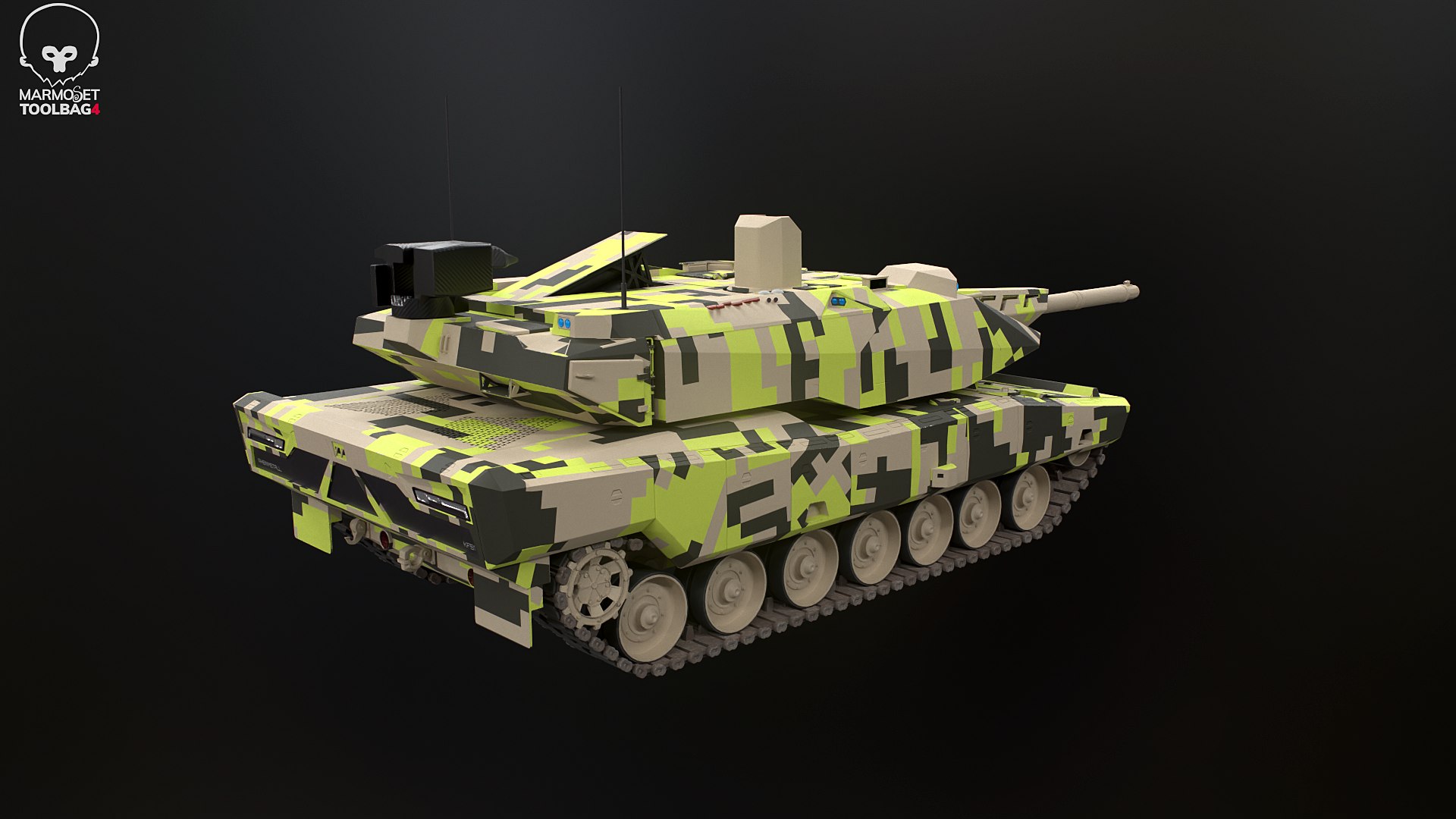 3D KF-51 Panther German Main Battle Tank Model - TurboSquid 2122847