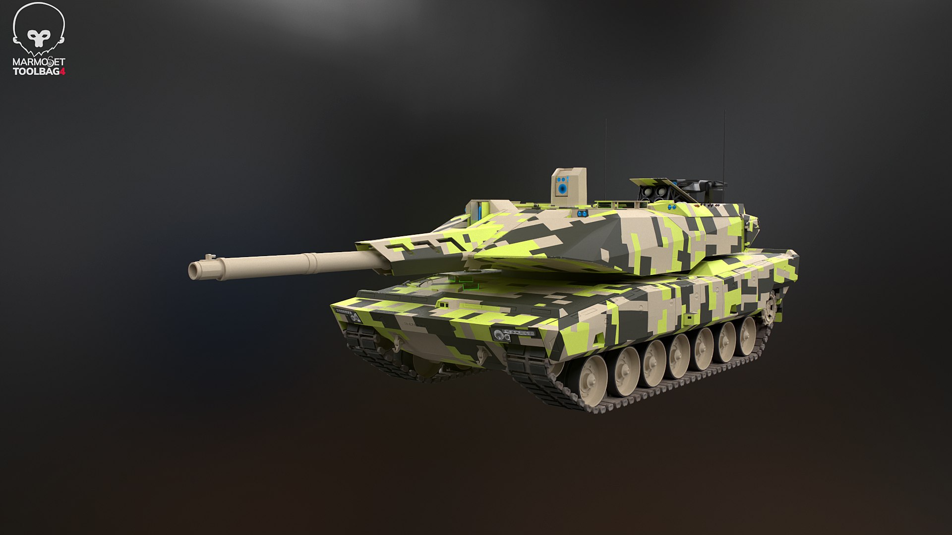 3D KF-51 Panther German Main Battle Tank Model - TurboSquid 2122847