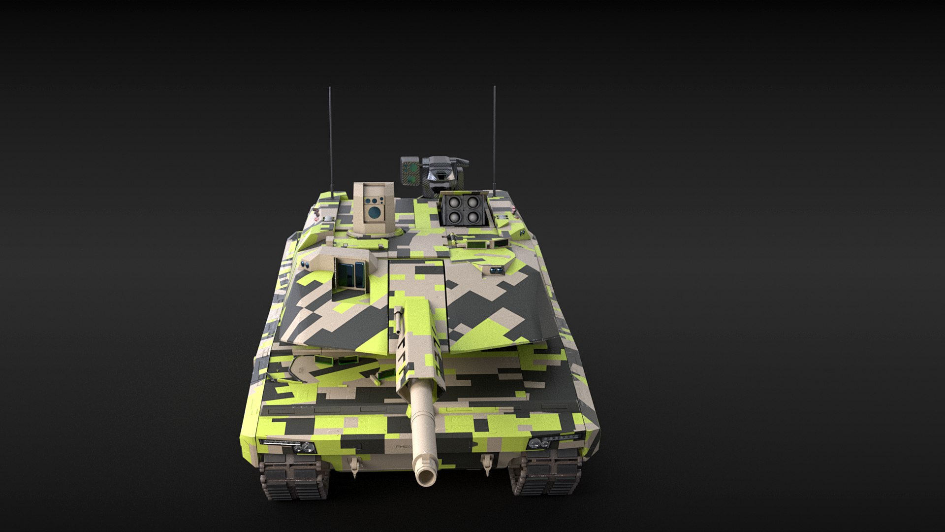 3D KF-51 Panther German Main Battle Tank Model - TurboSquid 2122847